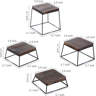 xinchentong Dessert Table Display Set, 4Pcs Buffet Risers, Brown Wood ...