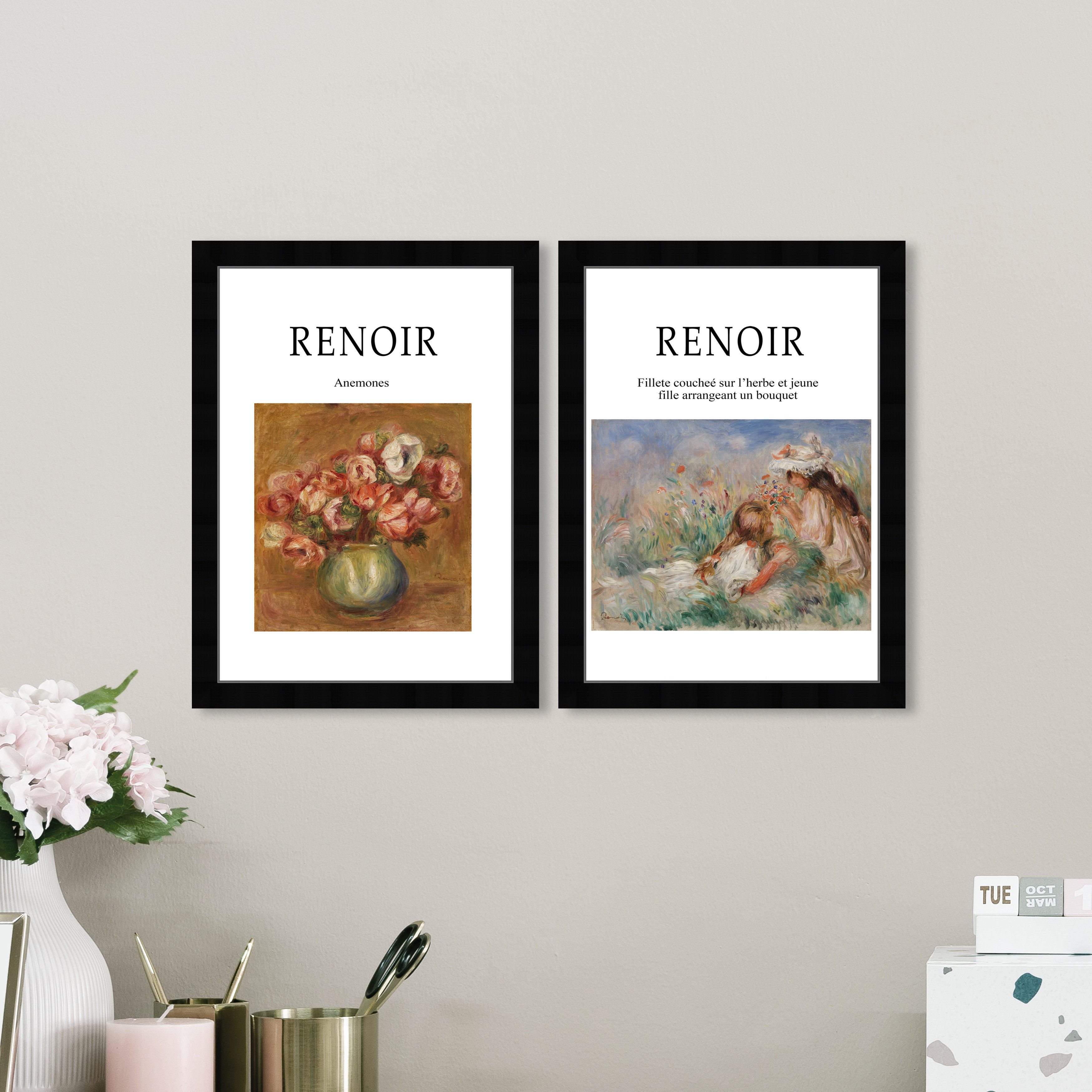 Wynwood Studio Renoir - 2 Piece Picture Frame Graphic Art Set | Wayfair