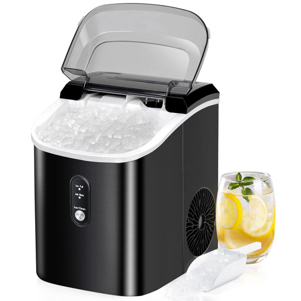 COWSAR 33 lb. Daily Production Nugget Clear Ice Countertop Maker, Sonic ...
