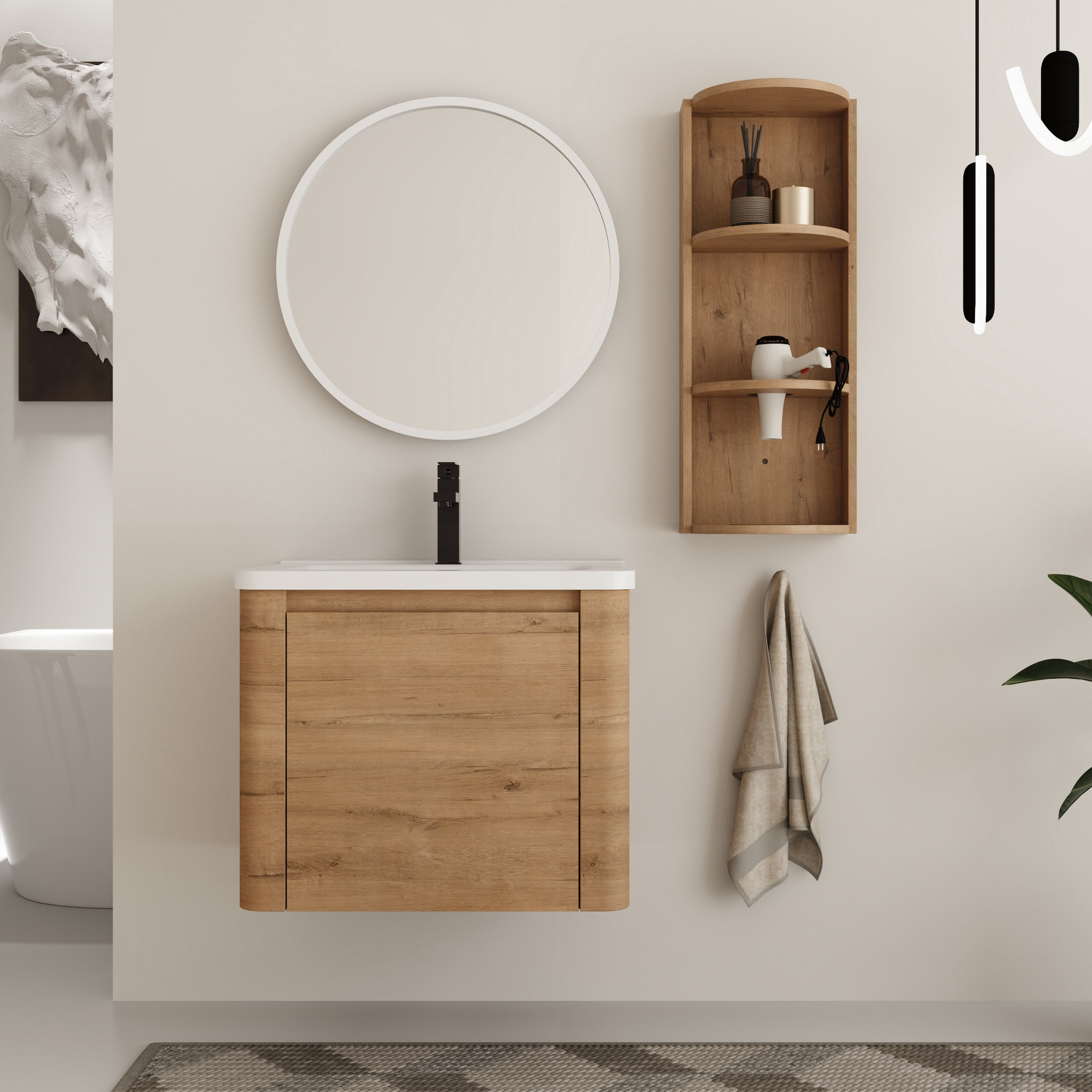 Union Rustic Single Bathroom Vanity Set with Ceramic Vanity Top | Wayfair