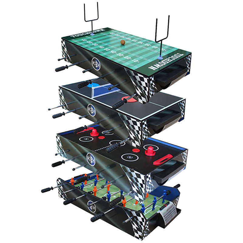 KICK Foosball Tables KICK Convoy 40" 4-in-1 Mini Tabletop Foosball ...