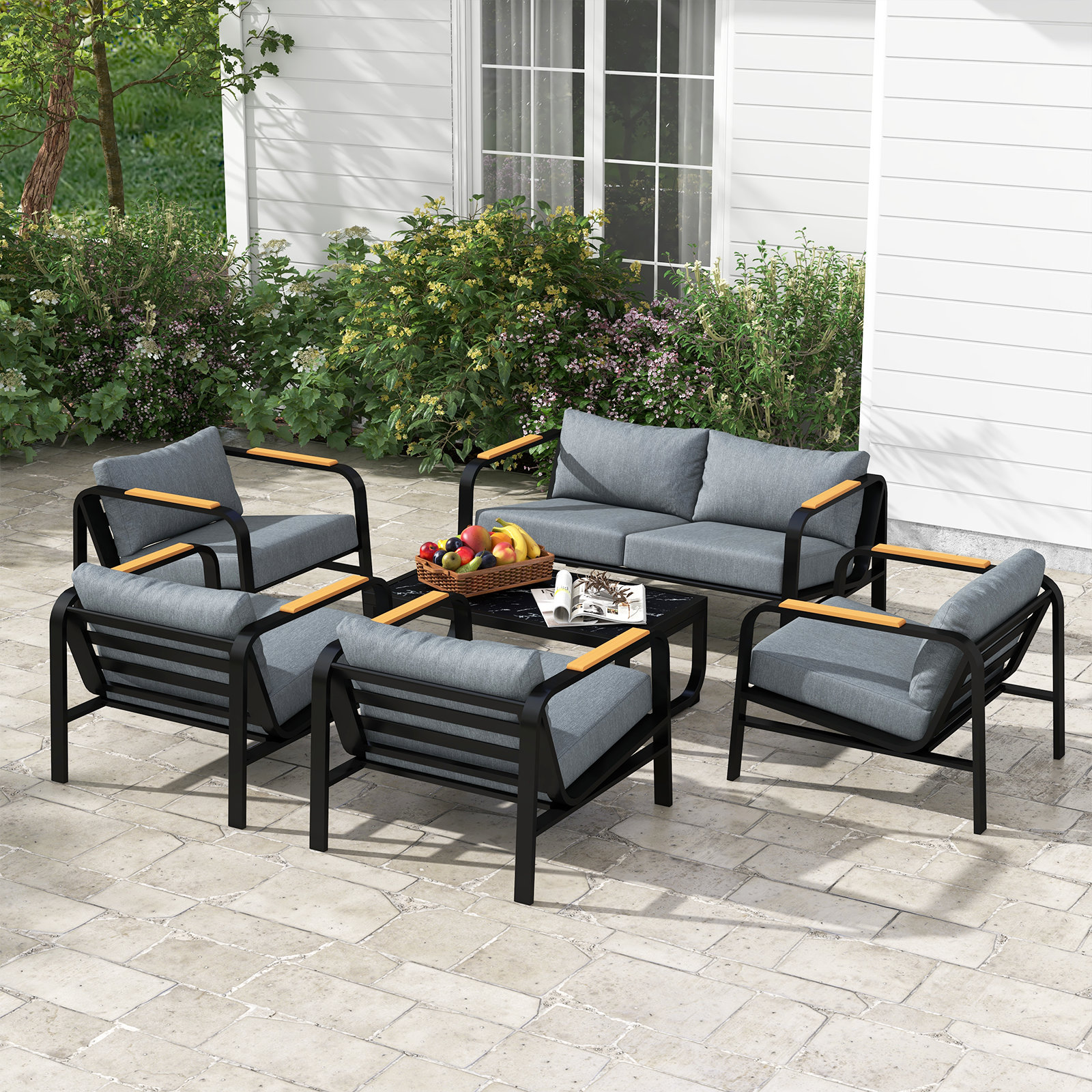 Latitude Run® 6 - Person Outdoor Seating Group6 - Person Outdoor ...