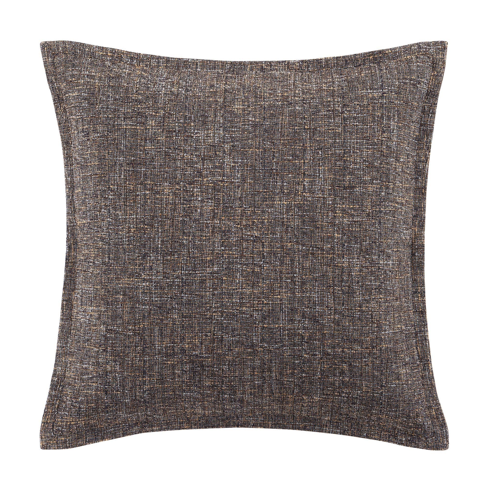 HiEnd Accents Tweed Solid Color Classic Modern Rustic Woven Euro Sham ...