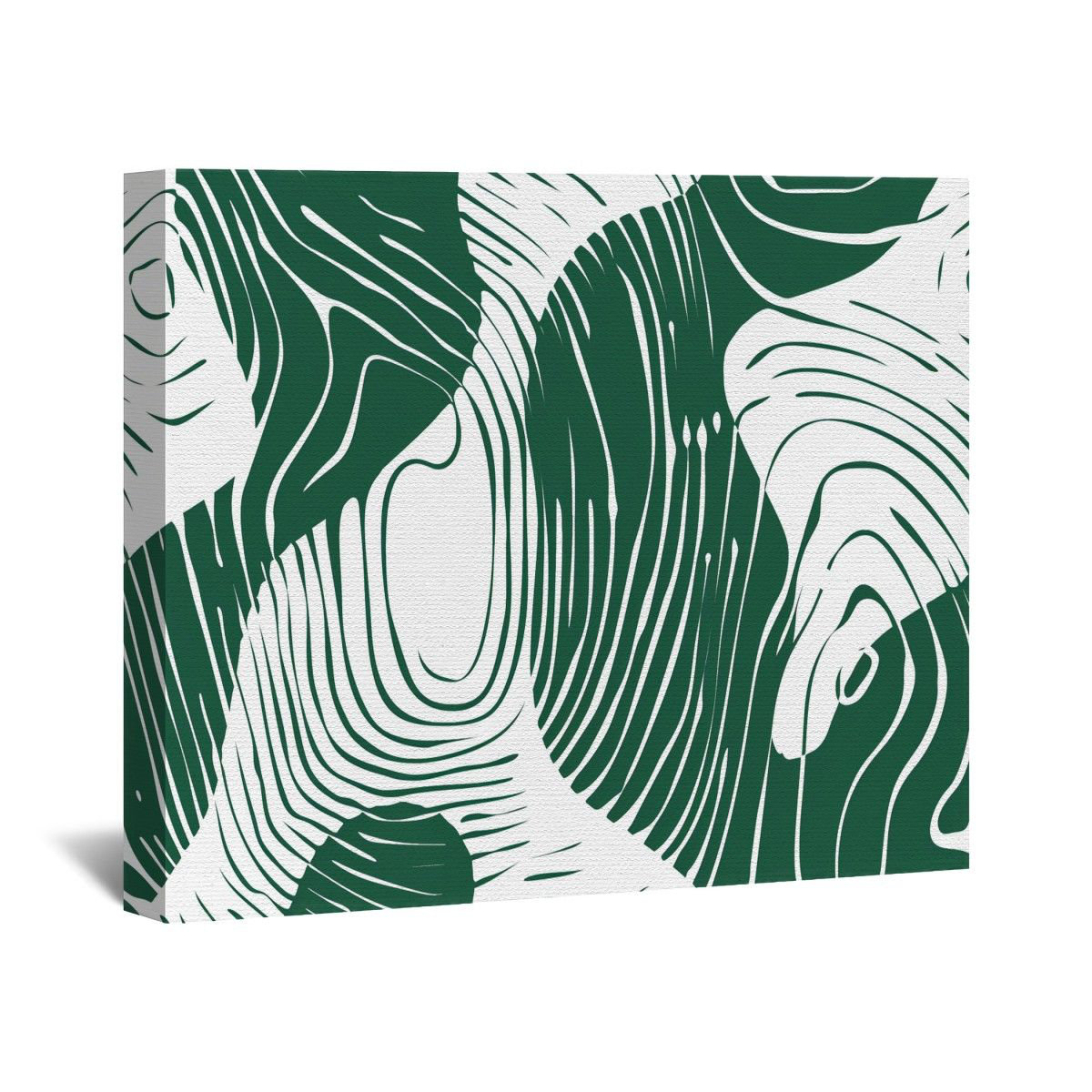 Ivy Bronx Circular layers Canvas Wrap - Cool pattern Wall Decor ...