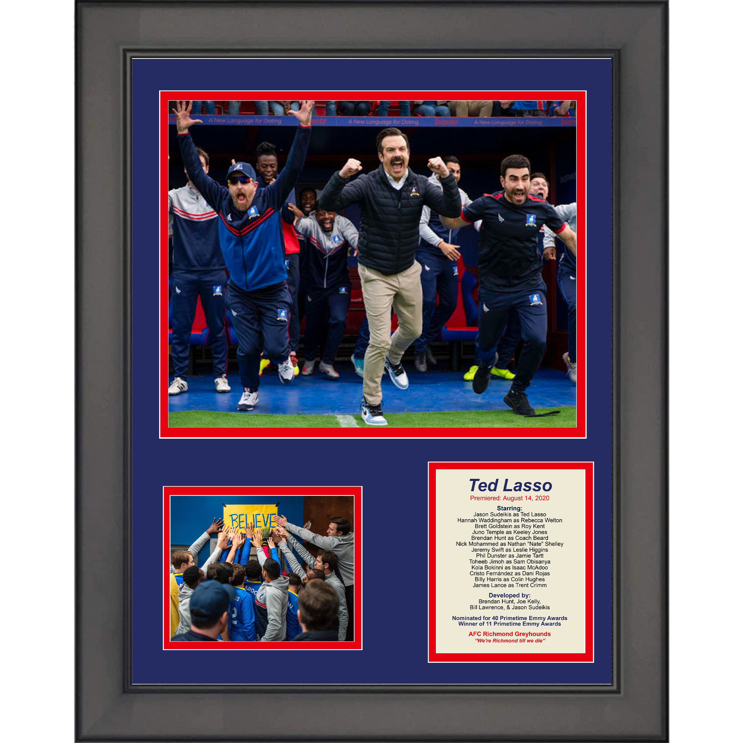 Latitude Run® Framed Ted Lasso AFC Richmond Soccer TV Series 11"x14 ...