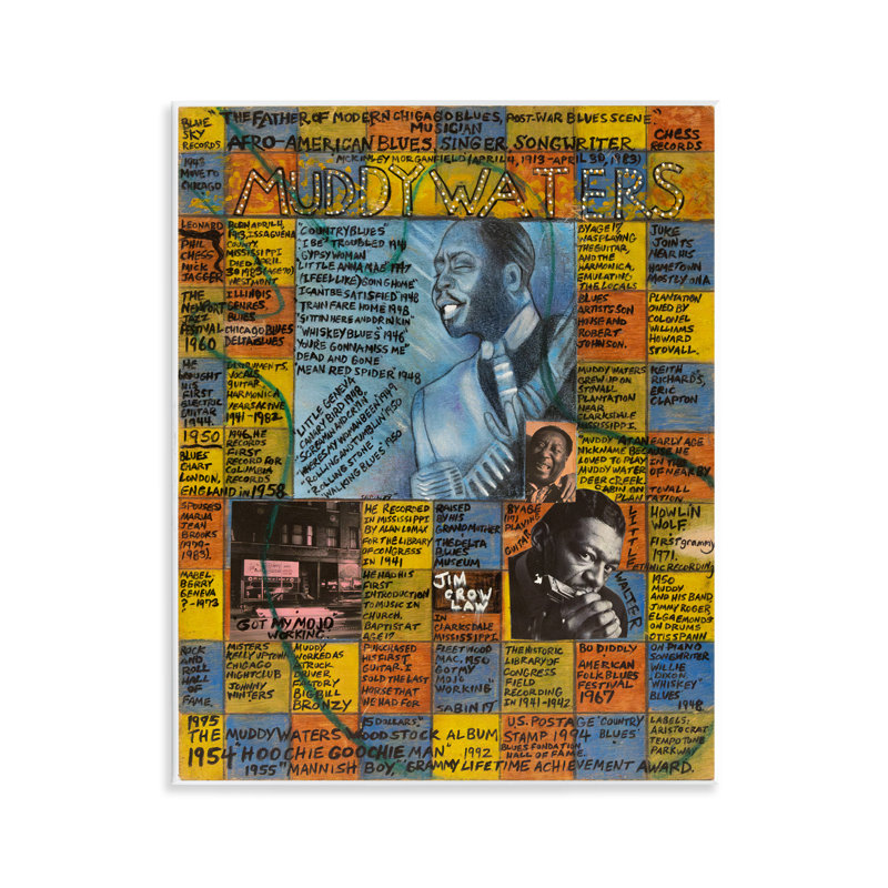 17 Stories Muddy Waters Collage Wall Plaque Art by Sabin | Wayfair