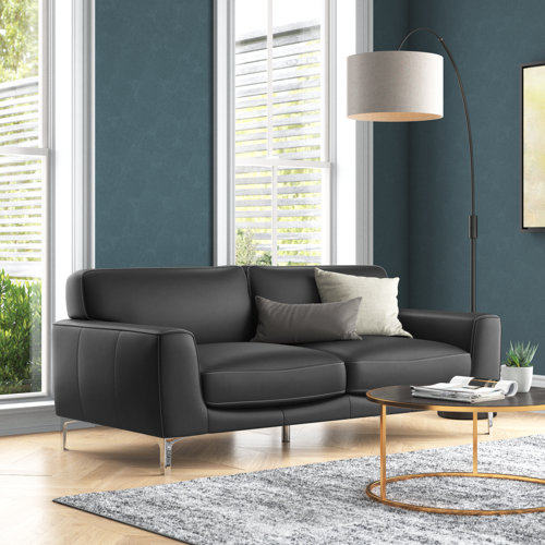 Wade Logan® Argusta Leather Living Room Set & Reviews | Wayfair