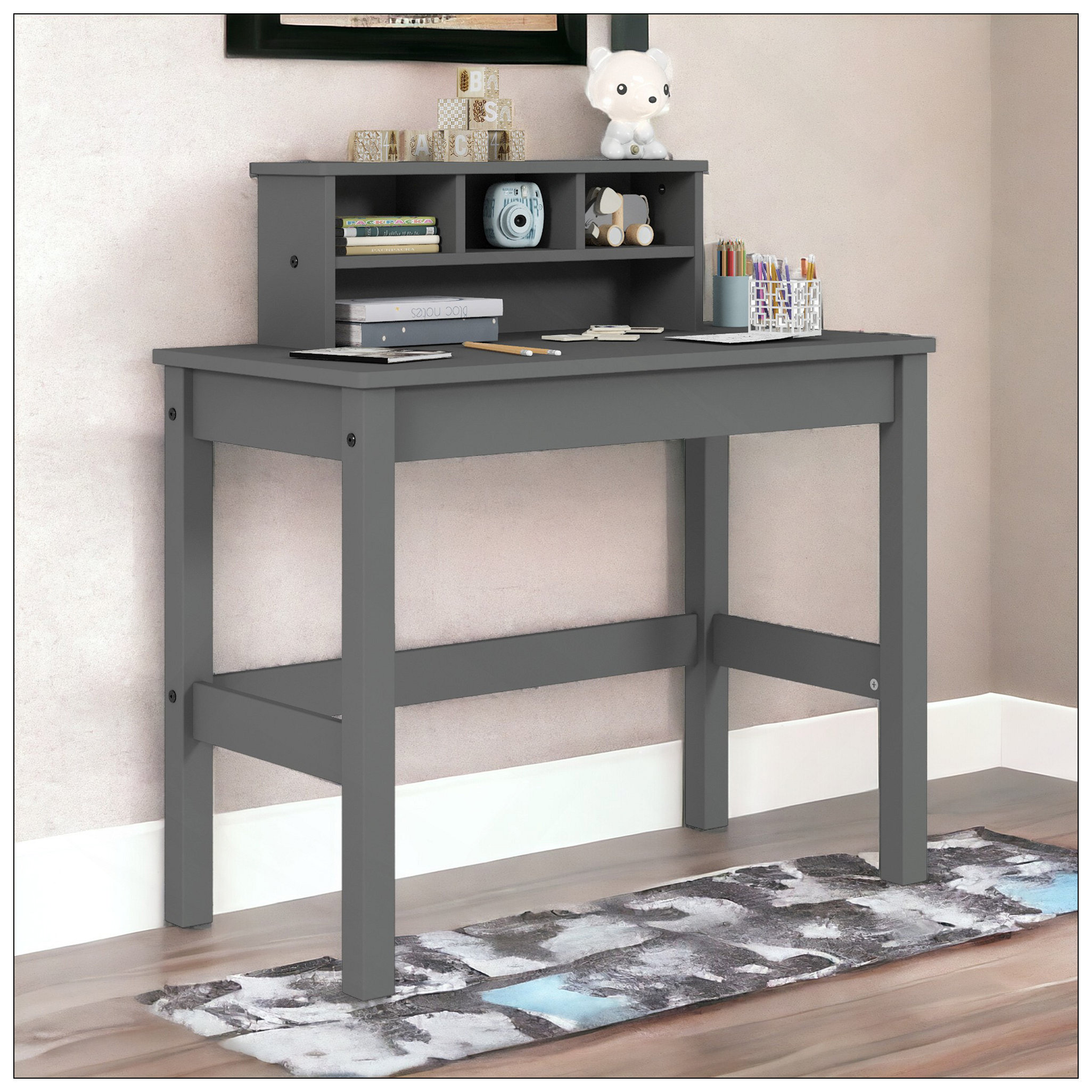 Ebern Designs Sophisticated Rectangular Writing Desk For Stylish ...