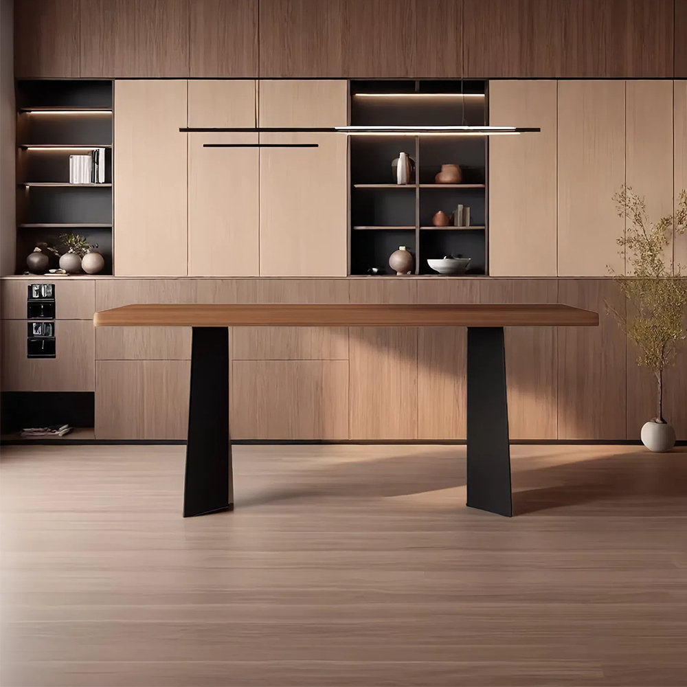 Hokku Designs Simple retro rock slab rectangular dining table | Wayfair