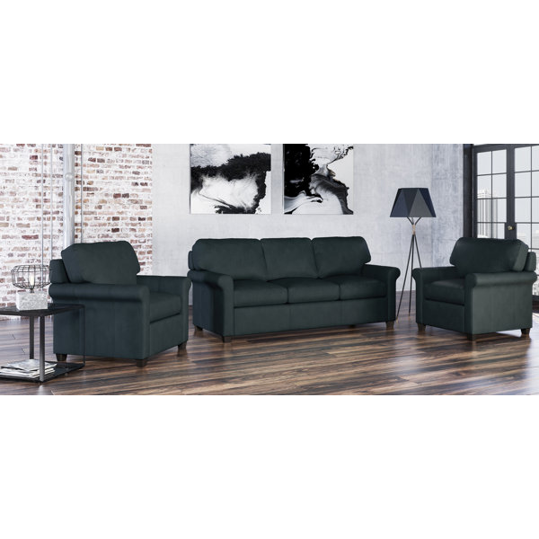 Wildon Home® Fard 3 - Piece Leather Living Room Set - Wayfair Canada