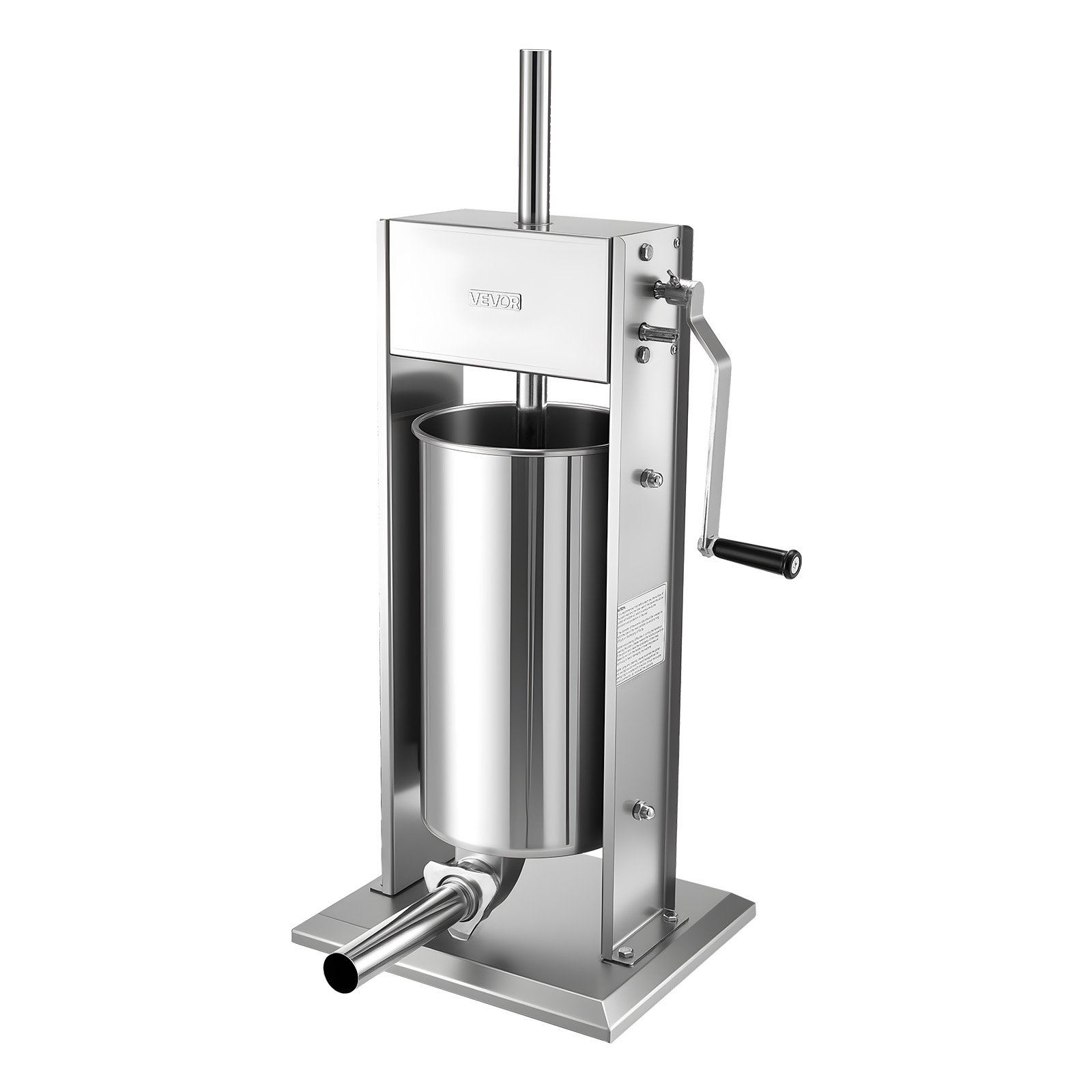 VEVOR Manual Sausage Stuffer, 33 LBS / 15 L Vertical Meat Stuffer ...