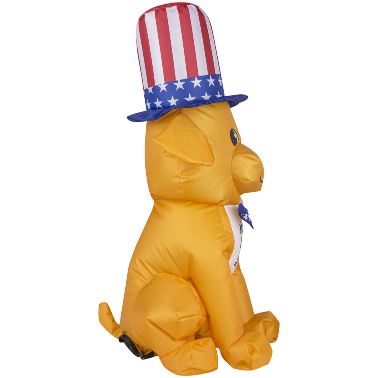 Gemmy Industries Airdorable Airblown Patriotic Dog Inflatable - Wayfair ...