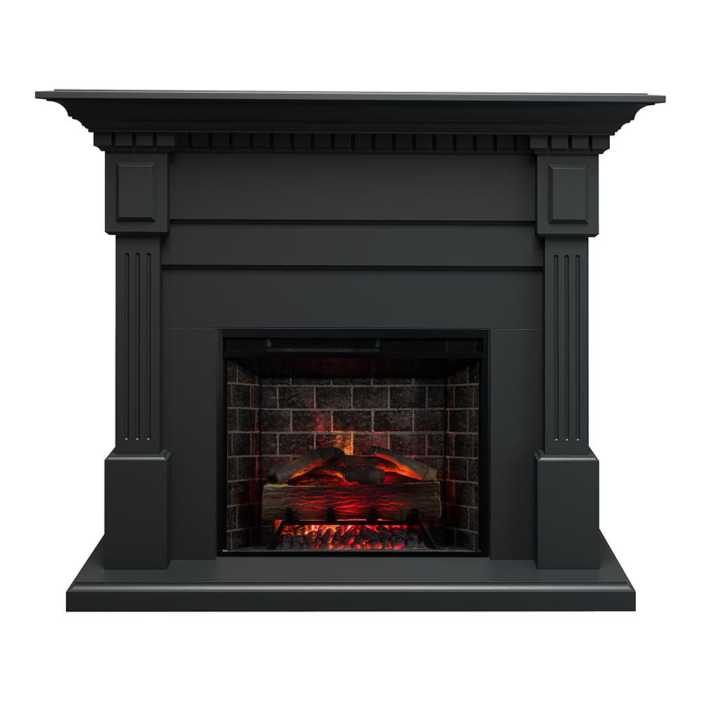 Modern Ember Augustine Mantel Package with 28" Electric Fireplace ...