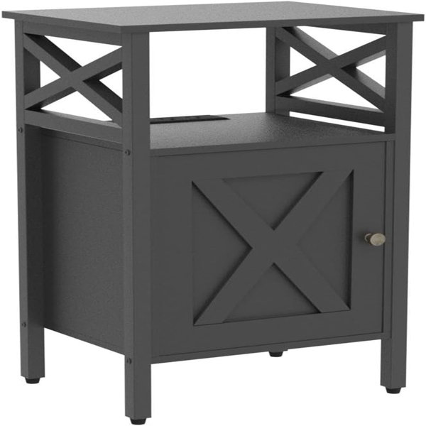 17 Stories Azarah End Table and Built-In Outlets | Wayfair