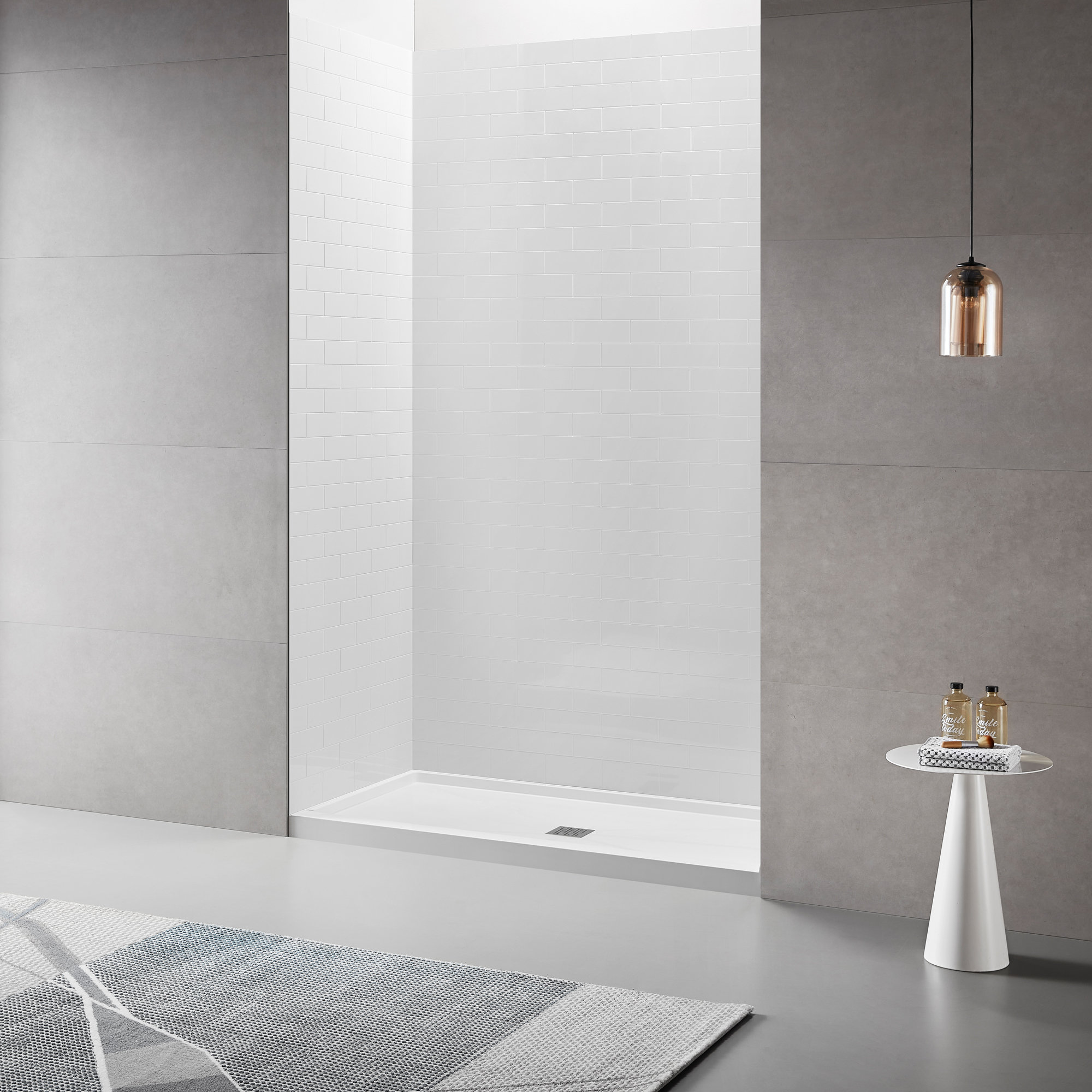 Craft Tech Haven 60"w X 36"d Rectangular Smc Shower Base, Drain ...