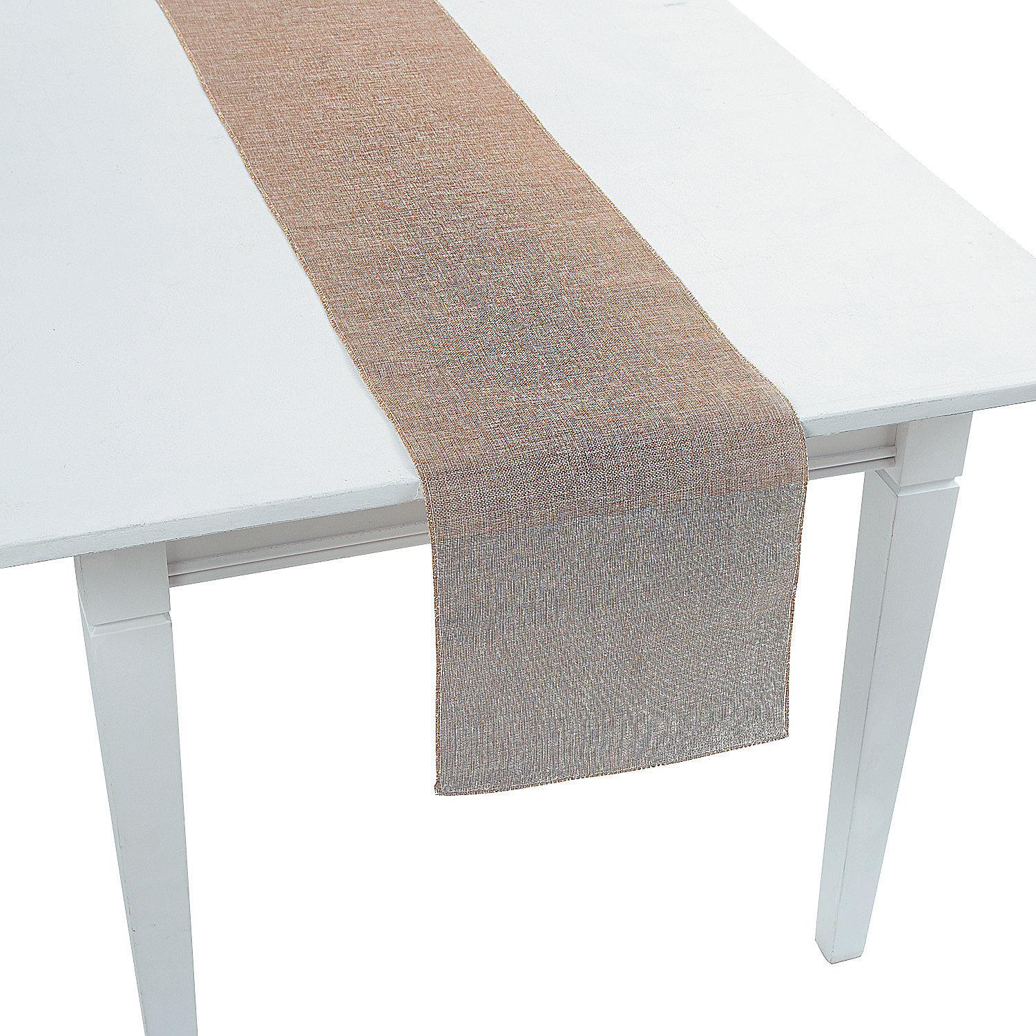 Le Prise™ Silver Shimmer Burlap Table Runner - Wedding - Textile ...
