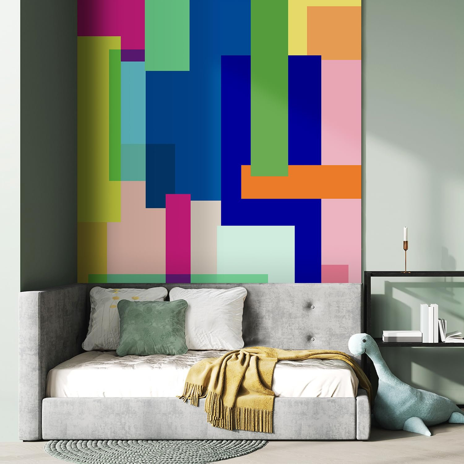 IDEA4WALL Peel & Stick Geometric Shapes Roll | Wayfair