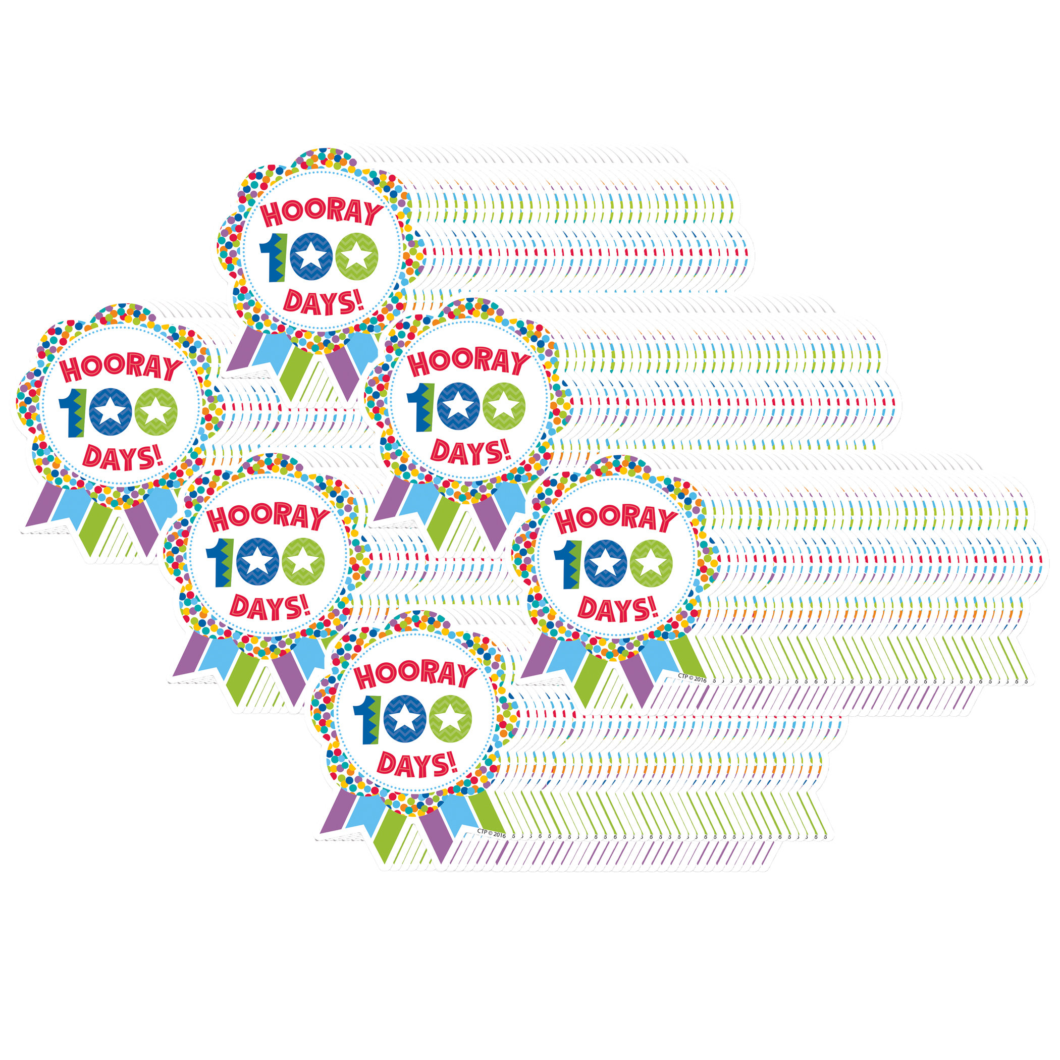 Creative Teaching Press Hooray 100 Days! Ribbon Reward Badge - Wayfair ...