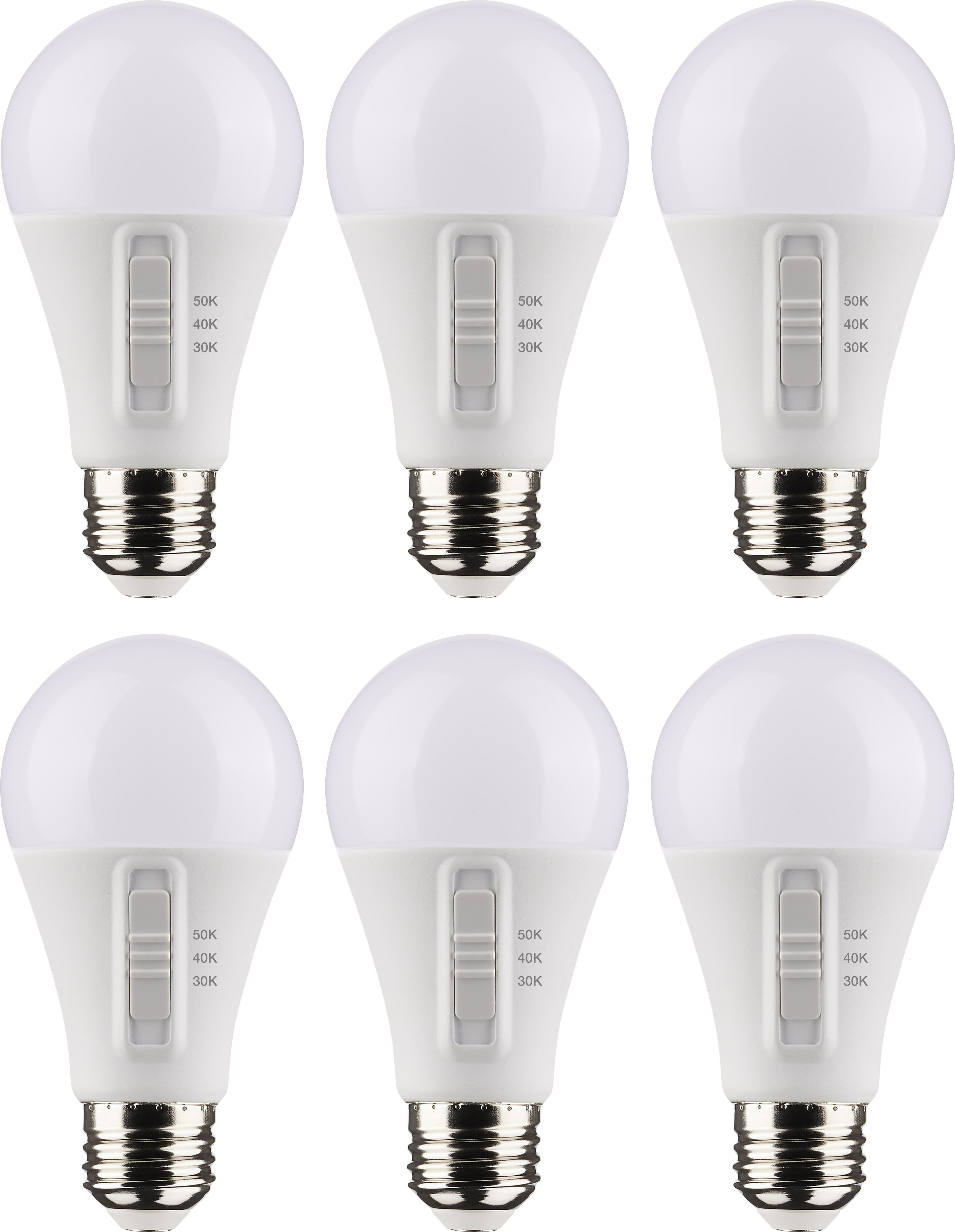 Satco A19 LED, Non-Dimmable Light Bulb, Selectable CCT E26/Medium ...