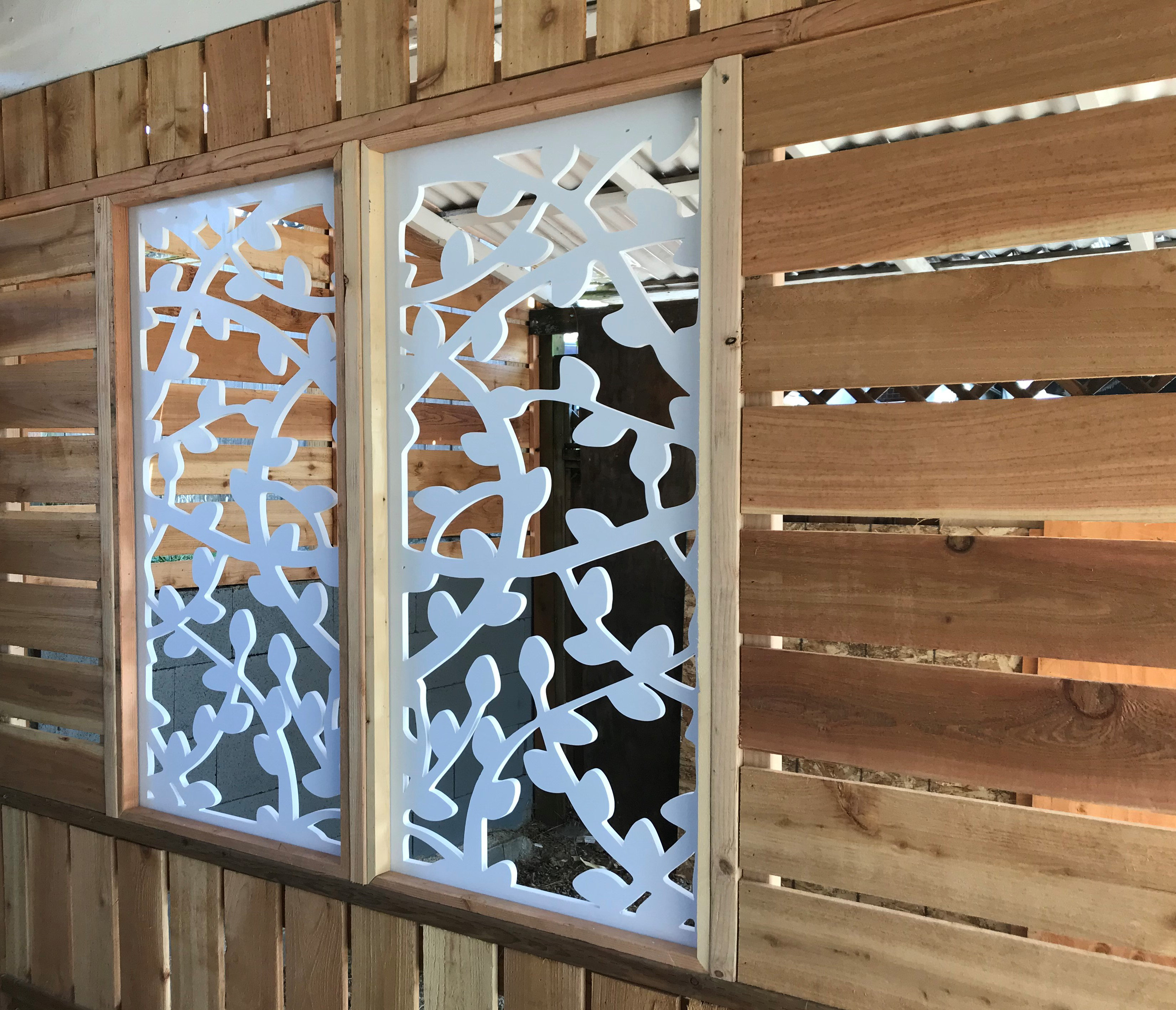 VIMA (Buds) Decorative Wall Panel - 48"L x 24"W, White Color PVC Board ...