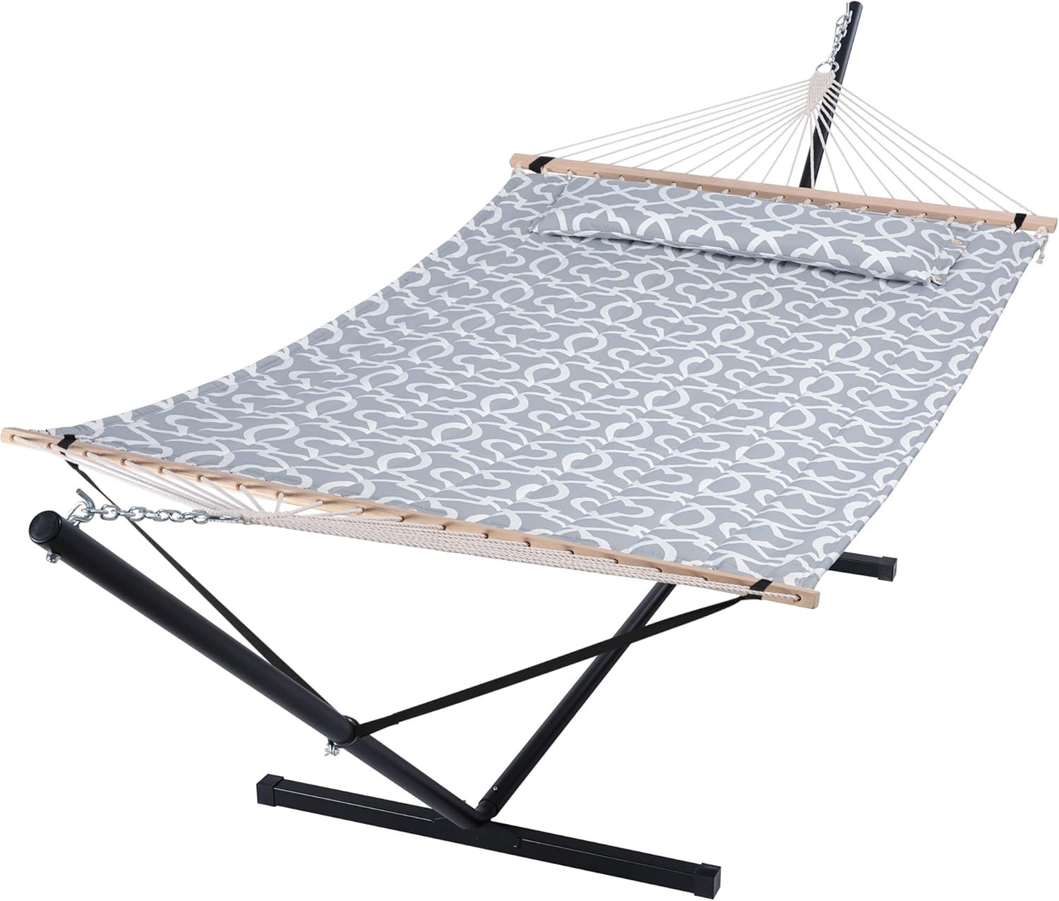 Rosecliff Heights Extra Large Double Hammock With Stand - 475Lbs ...