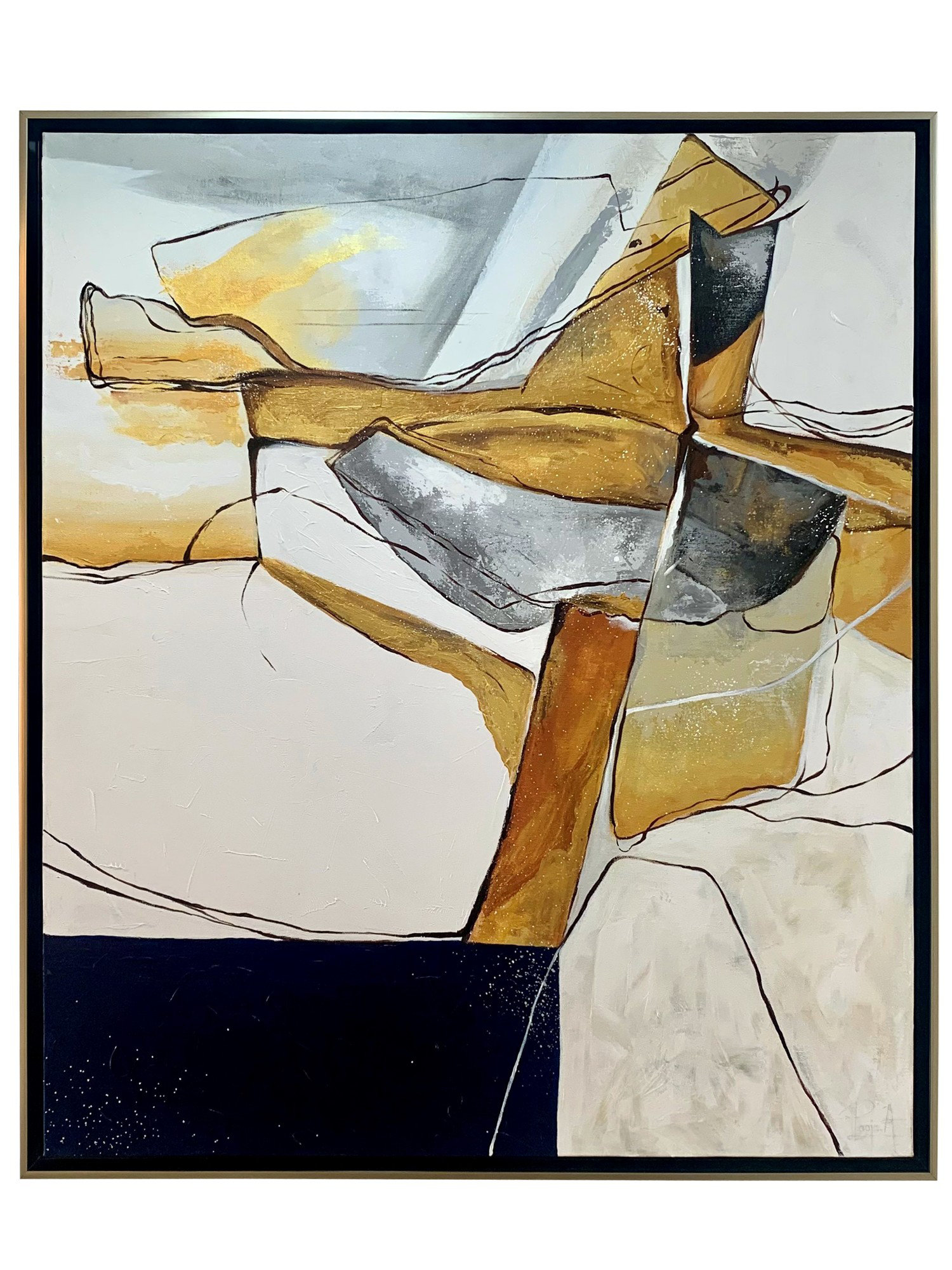 Exotic India Golden Galaxies | Acrylic On Canvas | Wall Décor | By ...