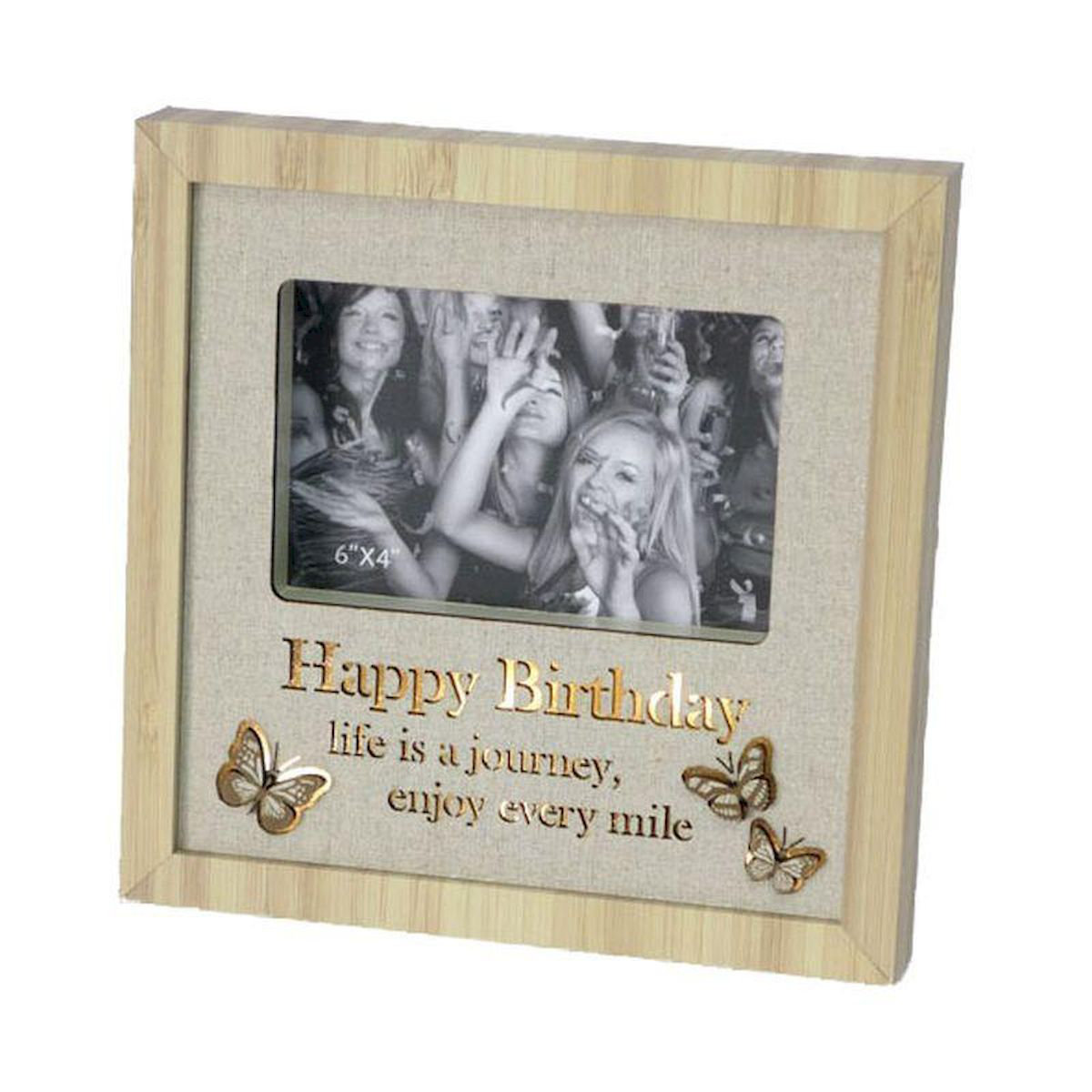 Trinx Indie Butterfly Happy Birthday Picture Frame | Wayfair