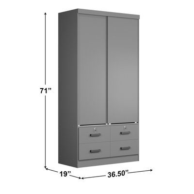 Ebern Designs Toles Manufactured Wood Armoire | Wayfair