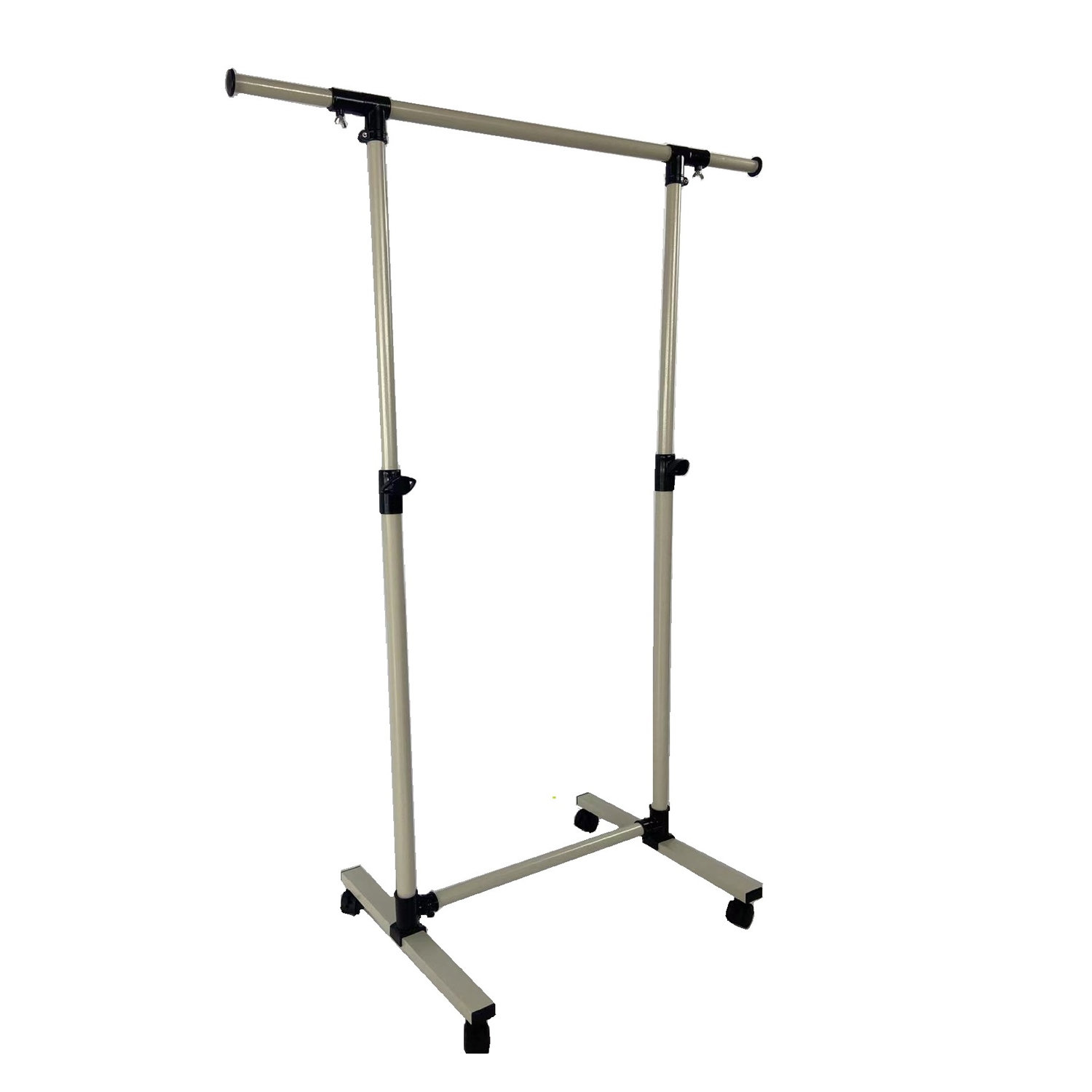Rebrilliant Raburn Metal Adjustable Rolling Clothing Rack | Wayfair