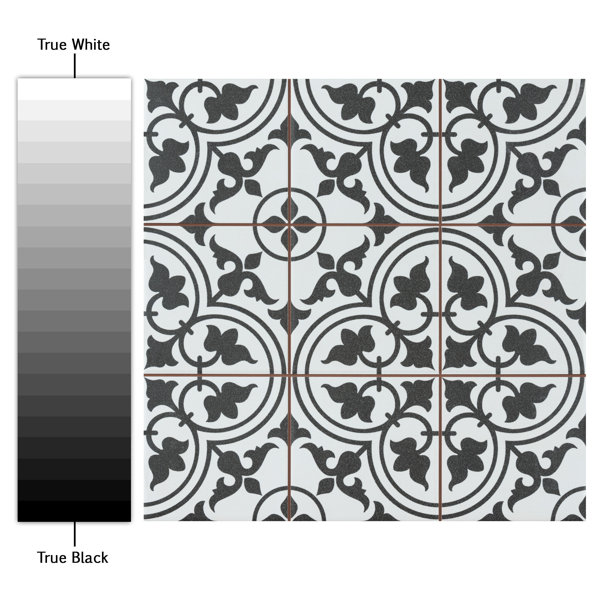 Merola Tile Harmonia 13" x 13" Ceramic Patterned Wall & Floor Tile ...
