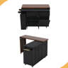 Gracie Oaks 102.3" Kitchen Island With Extendable Dining Table, Kitchen ...