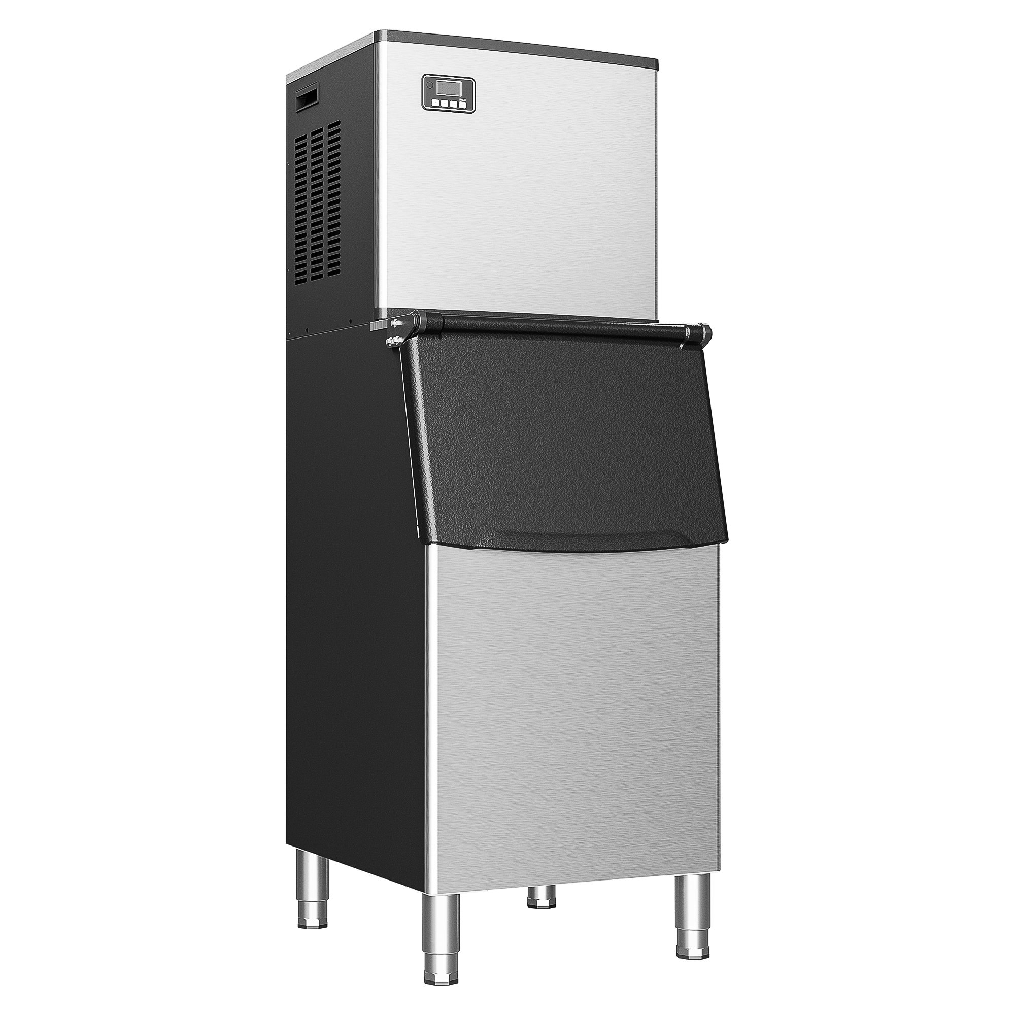 Simzlife 400 LBS Daily Production Cube Clear Ice Freestanding/Built-in ...