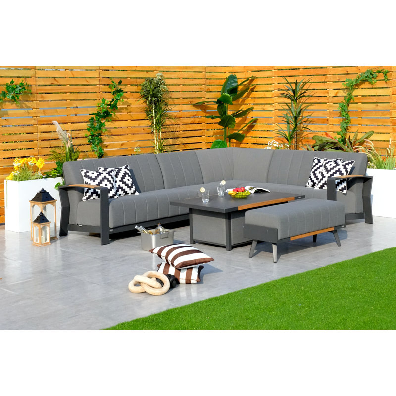 George Oliver Keylan 6 Piece Sectional Seating Group with Cushions ...