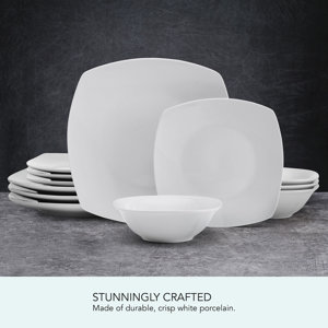 Studio Nova Tara 12-Piece Porcelain Dinnerware Set, Service for 4 | Wayfair