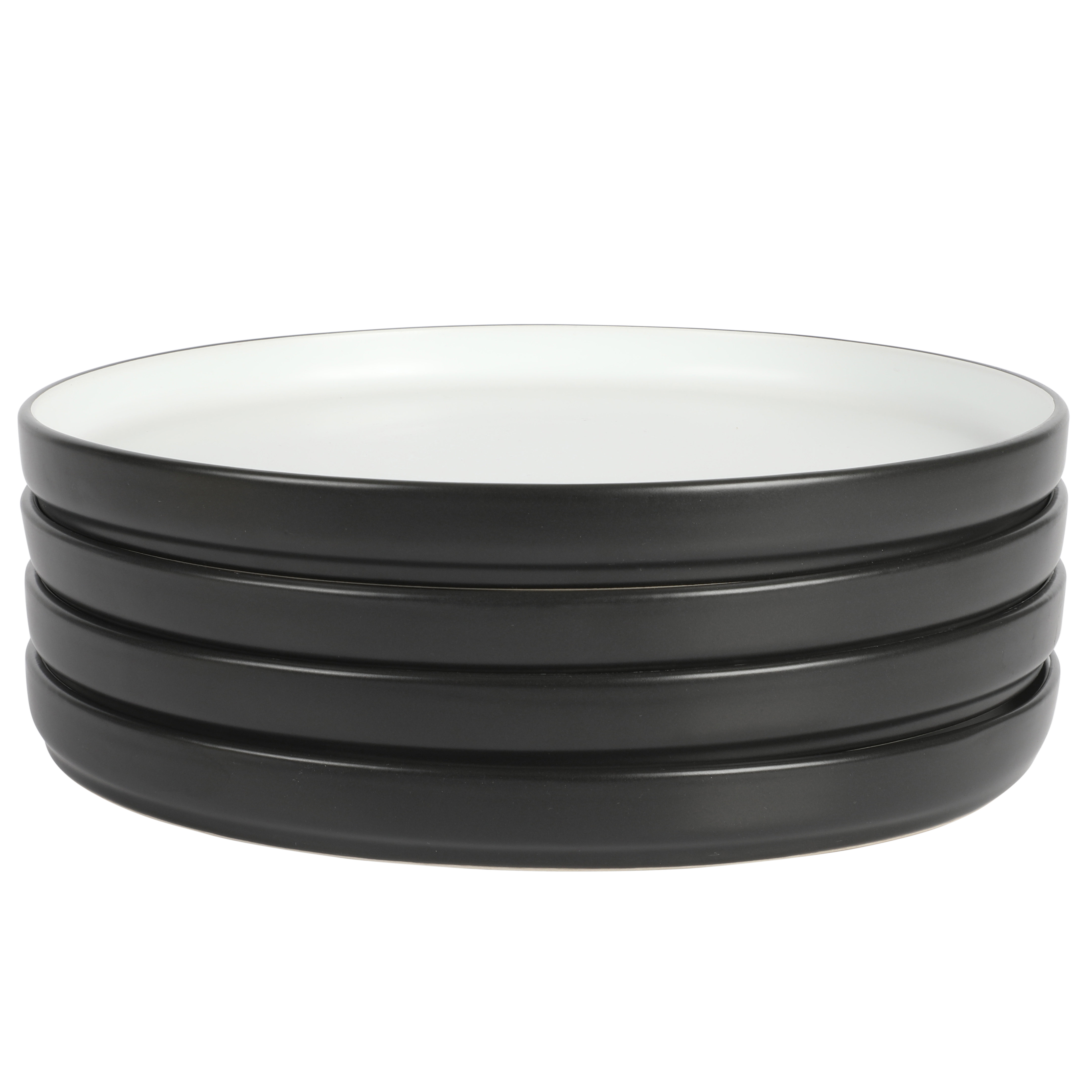 Babish Latitude Run® 4 Pack 10.5" Stoneware Stackable Dinner Plates ...