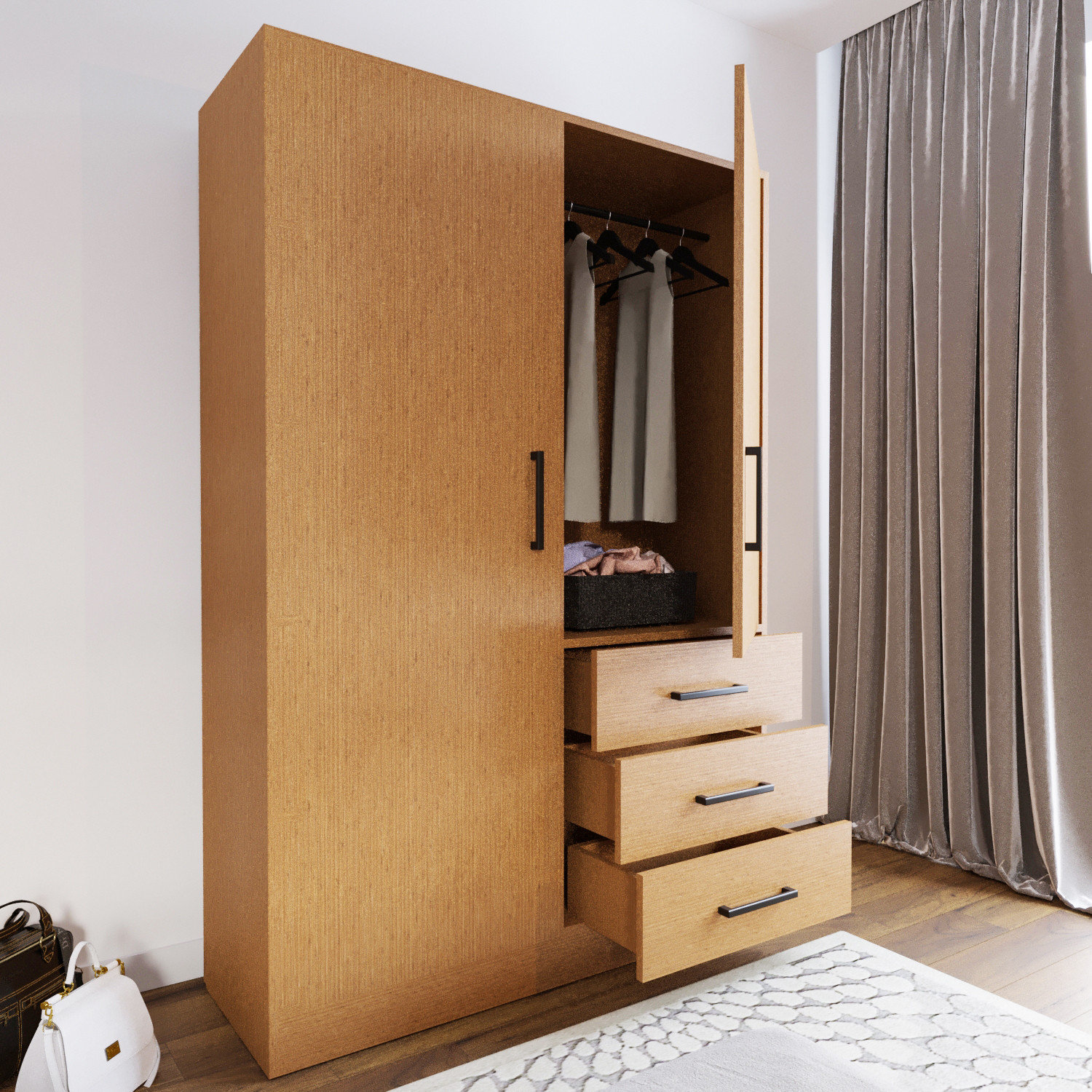 East Urban Home Haevyn Armoire | Wayfair