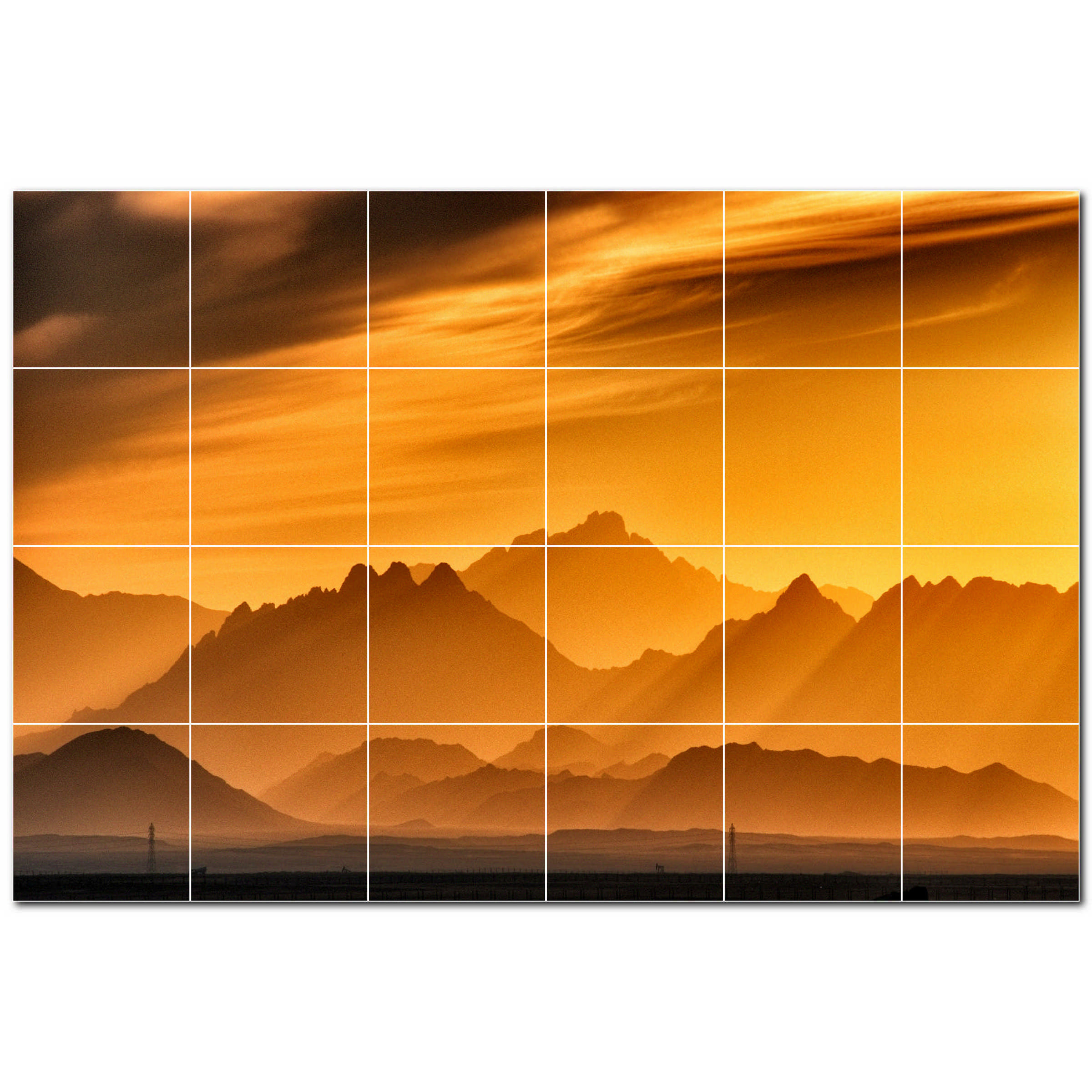 Picture-Tiles.com 8'' x 8'' Satin Ceramic Decorative Mural | Wayfair