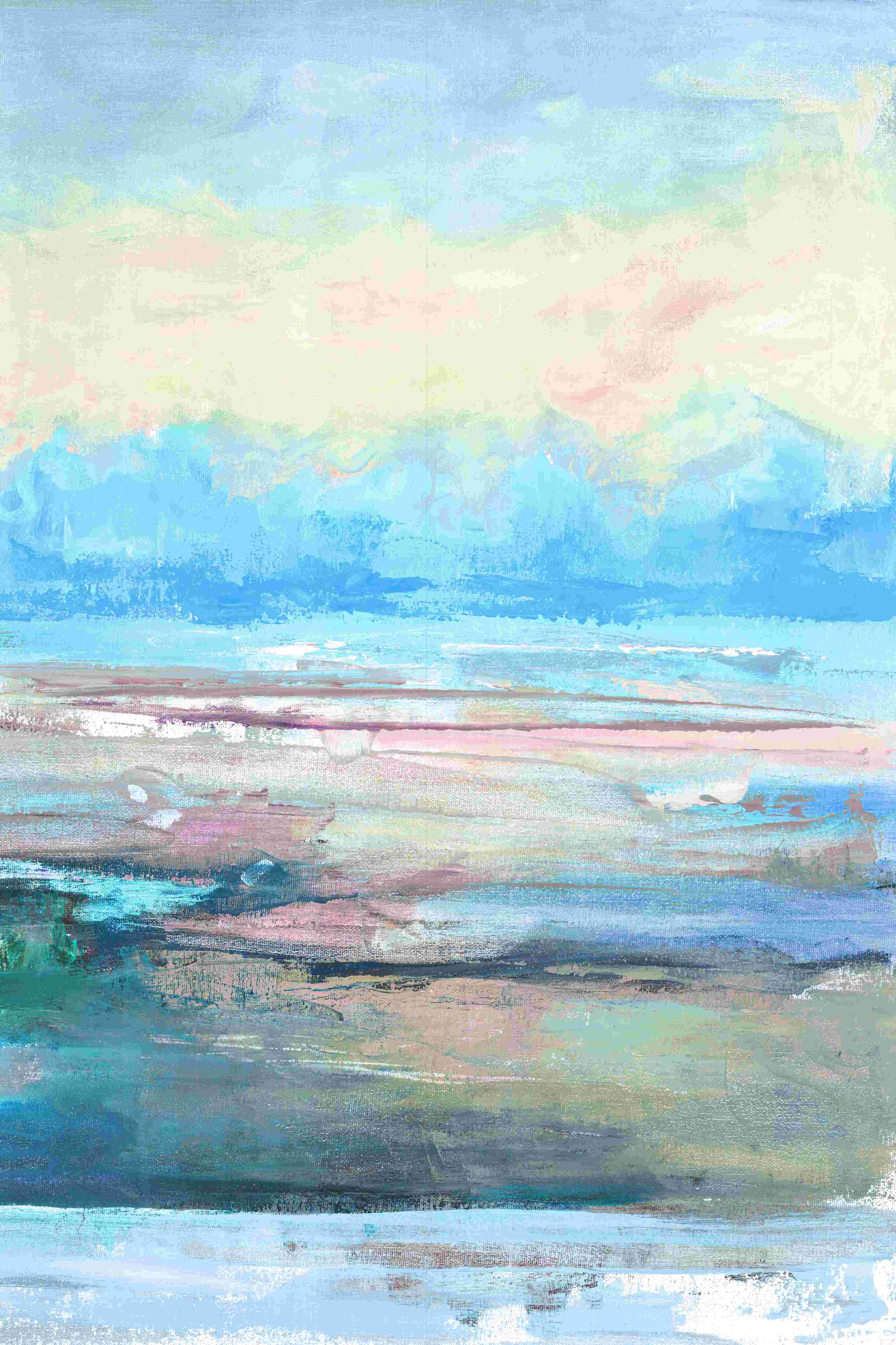 Winston Porter Abstract Scape 2 - Wrapped Canvas Painting | Wayfair