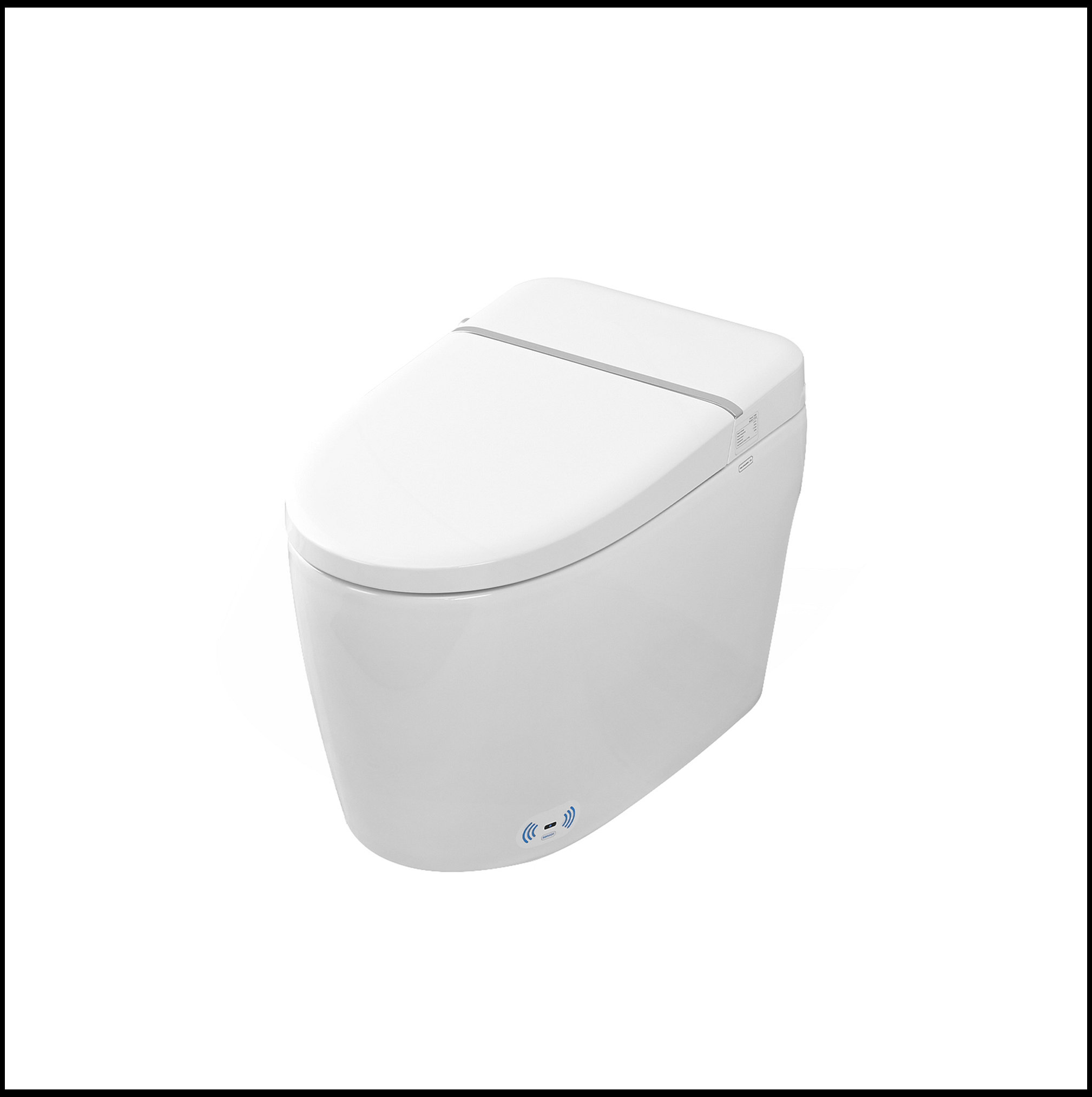 KUNMINGZHUHE Smart Toilet Bidet Combo With Foot Sensor Open Cover/Seat ...