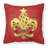 Caroline's Treasures Christmas Fleur de lis Tree with lights 14" Throw ...