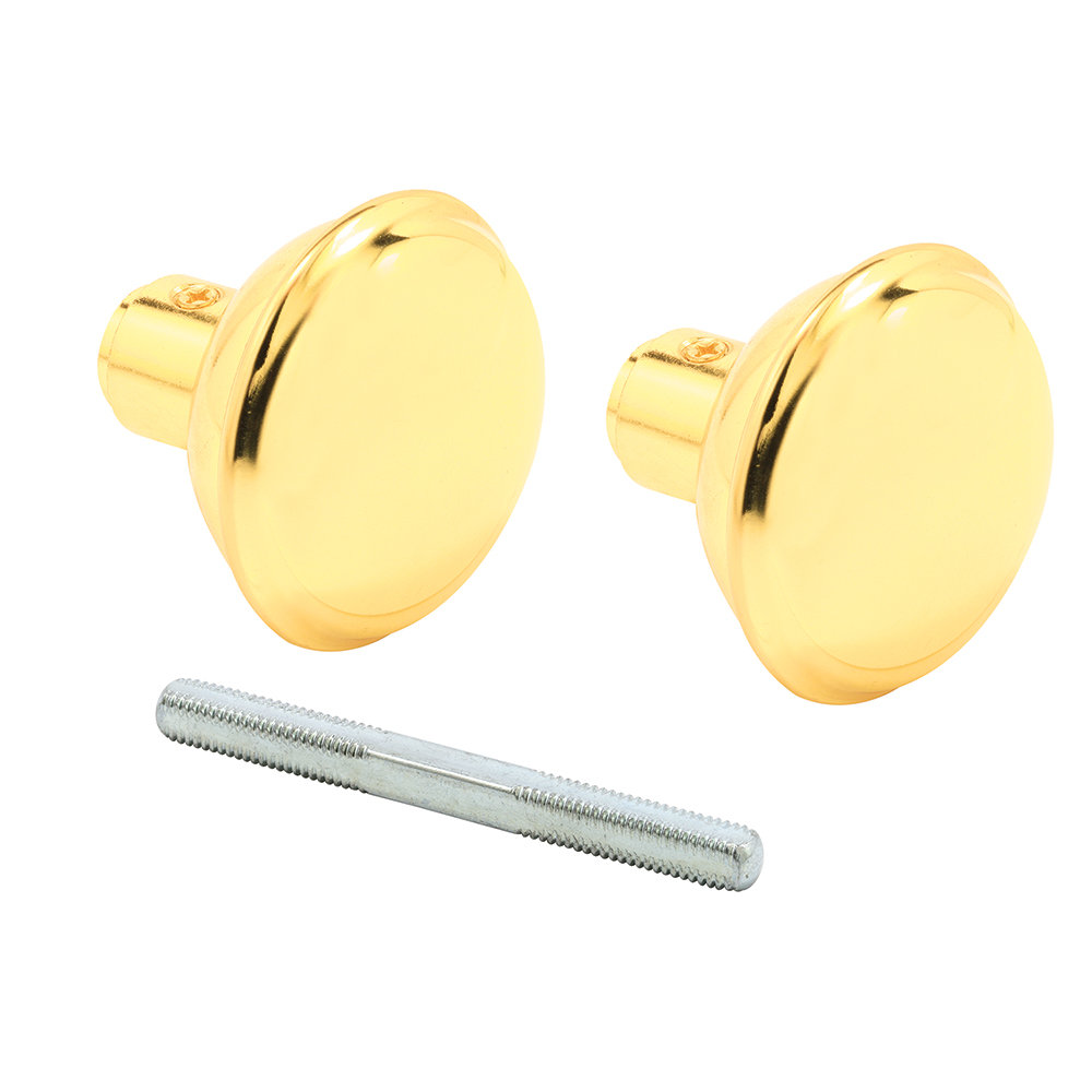 Prime-Line Solid Brass Vintage Door Knob Spindle Set, 2-3/16 In ...