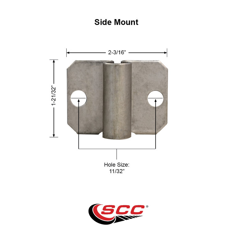 Service Caster 2 Inch Antique Brass Hooded Nylon Wheel Casters with ...