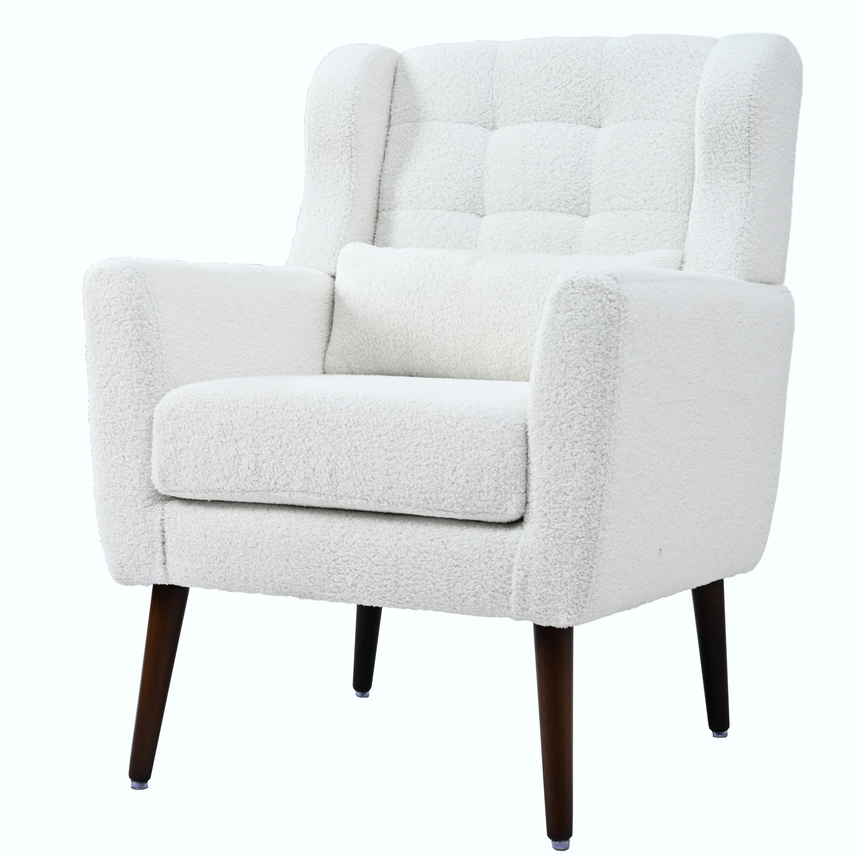 George Oliver Bedroom Comfy Lounge Chair - Mid Century Style And Foam ...