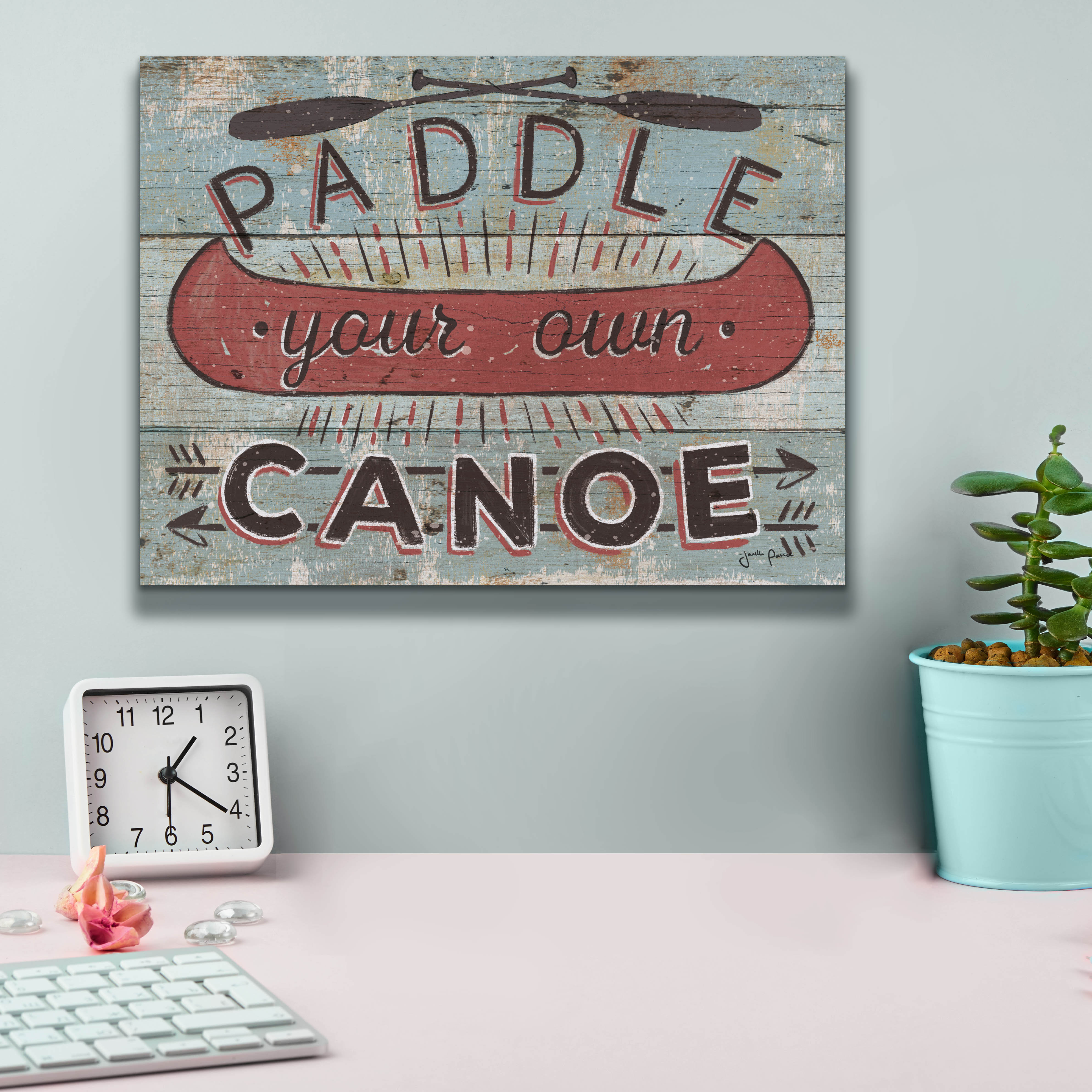 Epic Graffiti 'Cabin Fever 2' by Janelle Penner Canvas Wall Art | Wayfair