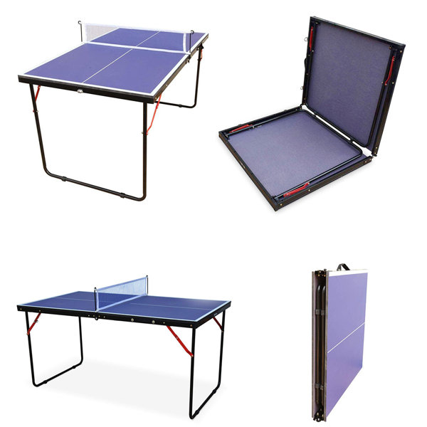 iYofe Sports Table Tennis Table Foldable & Portable Ping Pong Table Set ...