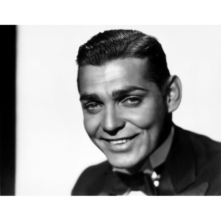 Globe Photos Entertainment Portrait of Smiling Clark Gable - Unframed ...