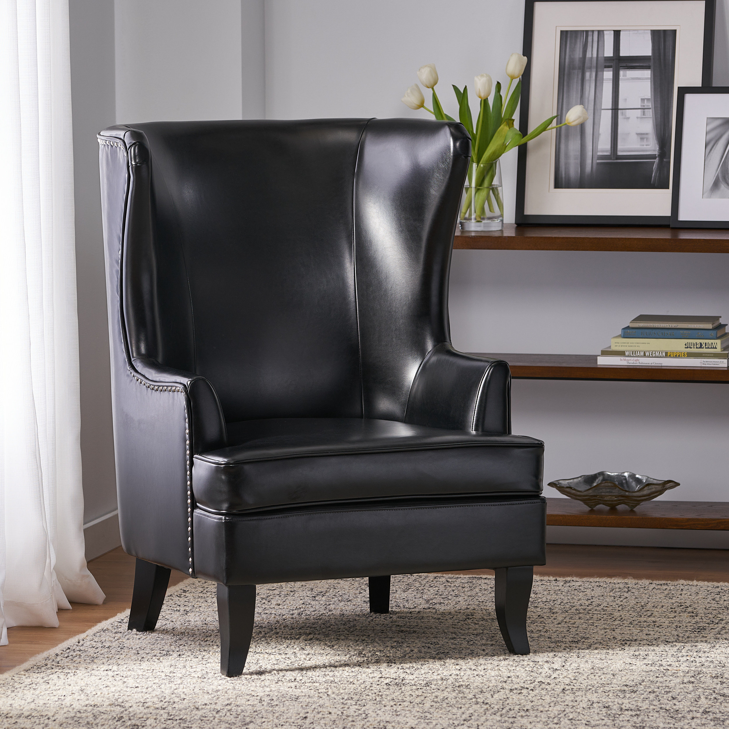 Three Posts™ Brookport 77.98Cm Wide Wingback Chair & Reviews | Wayfair