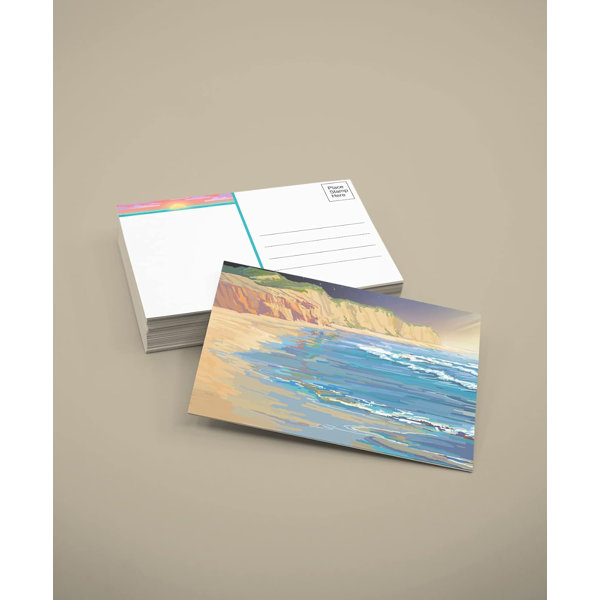 The Holiday Aisle® - 40 Sea Side Beach Postcards, 4 x 6 Beach Sand ...