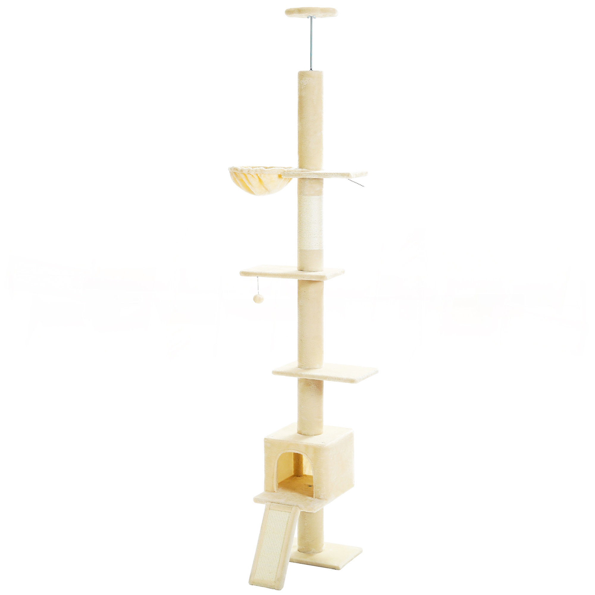 Alxfarton Gothic Cat Tree Floor To Ceiling, Tall Cat Tower, Adjustable ...