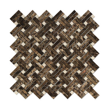 Stone & Tile Shoppe, Inc. Emperador Marble Novelty Mosaic Wall & Floor ...
